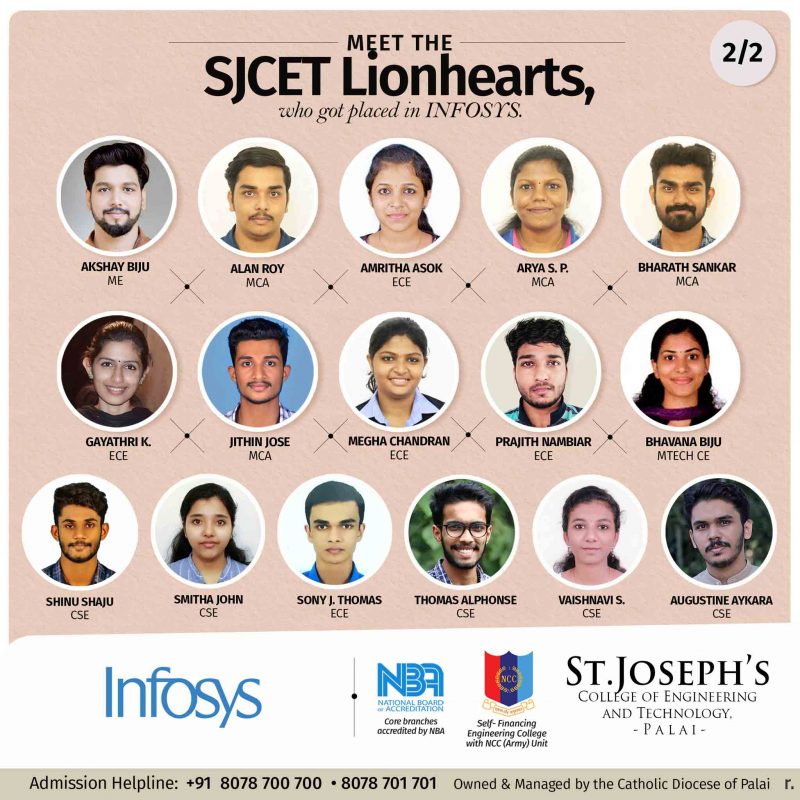 SJCET Palai Placement – SJCET Palai