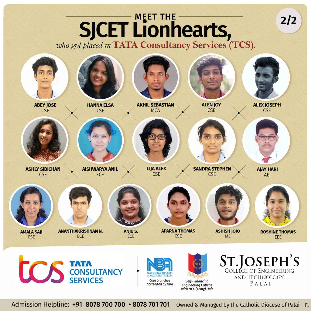 SJCET Palai Placement – SJCET Palai