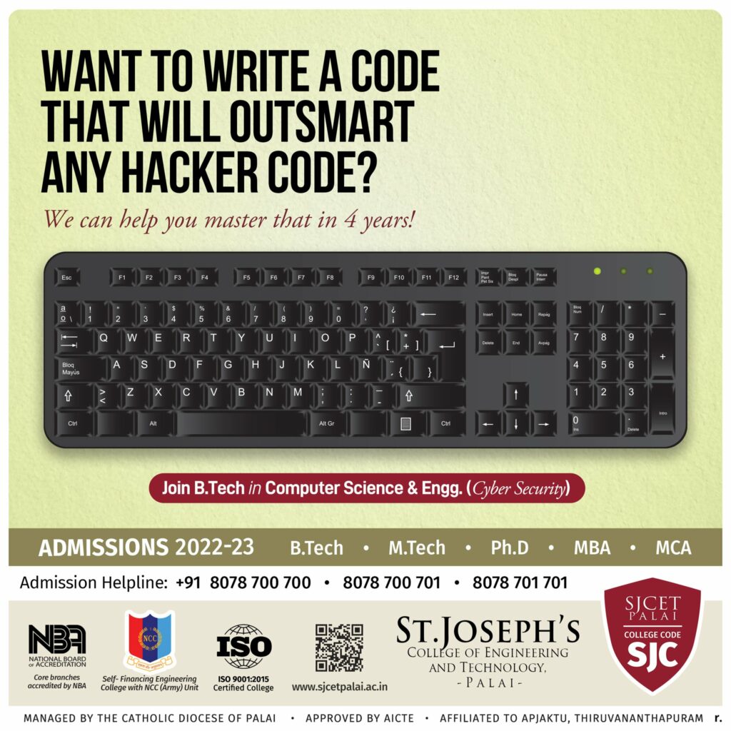 B.Tech Admission – SJCET Palai