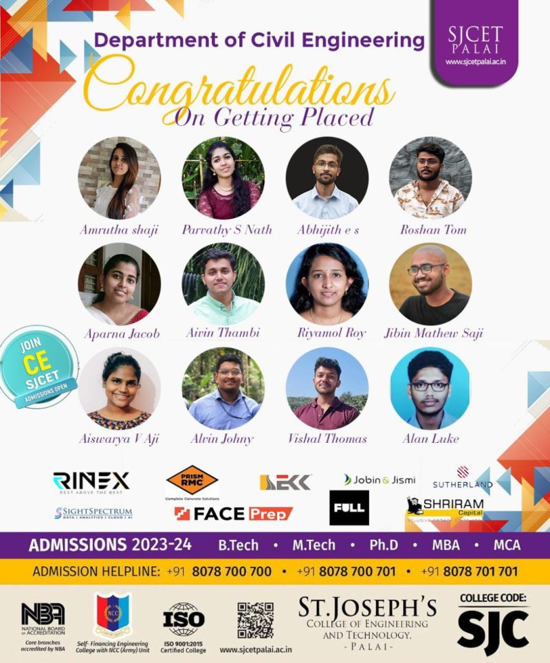 Department of Civil Engineering – SJCET Palai