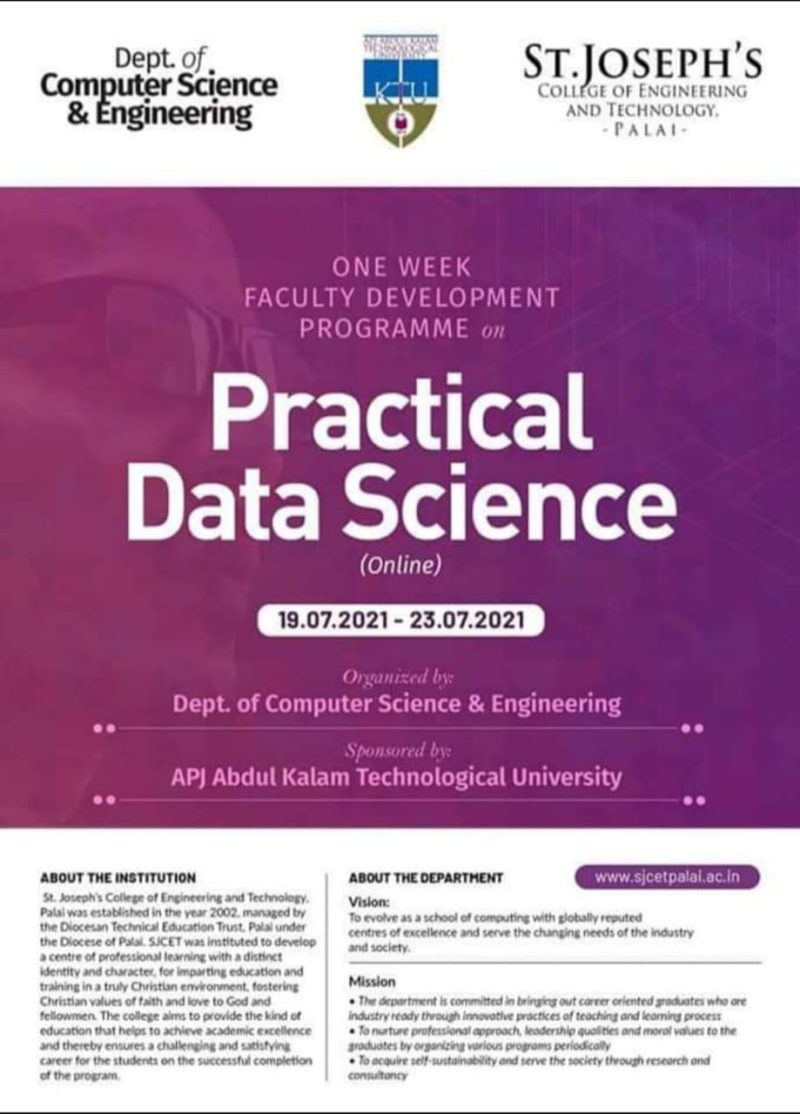 Dept. of CSE – Faculty Achivements – SJCET Palai