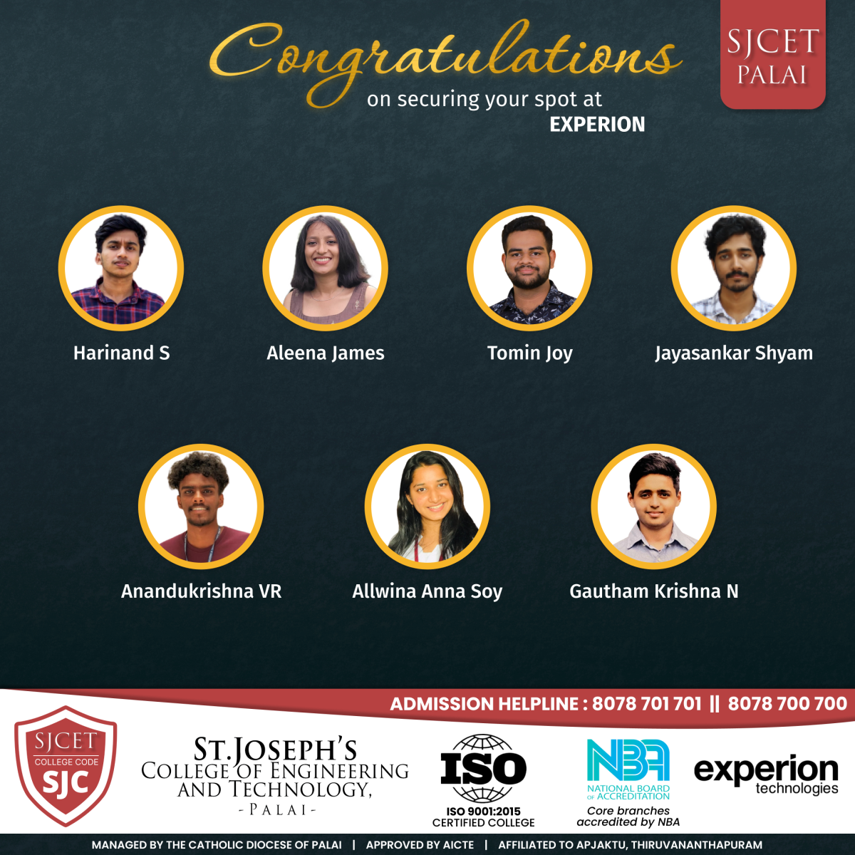 SJCET Palai Placement – SJCET Palai