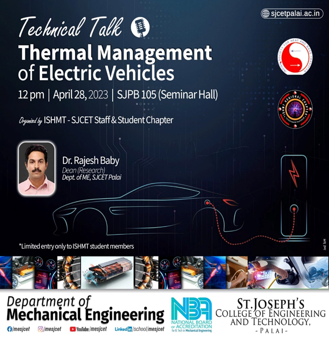 ISHMT SJCET Staff and Student Chapter – SJCET Palai