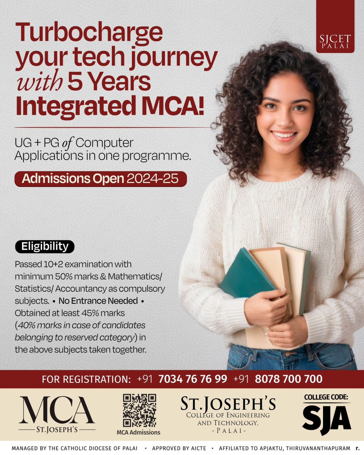 MCA Admission – SJCET Palai